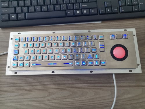 Claviers éclairés par boule de commande industrielle en métal clavier ...